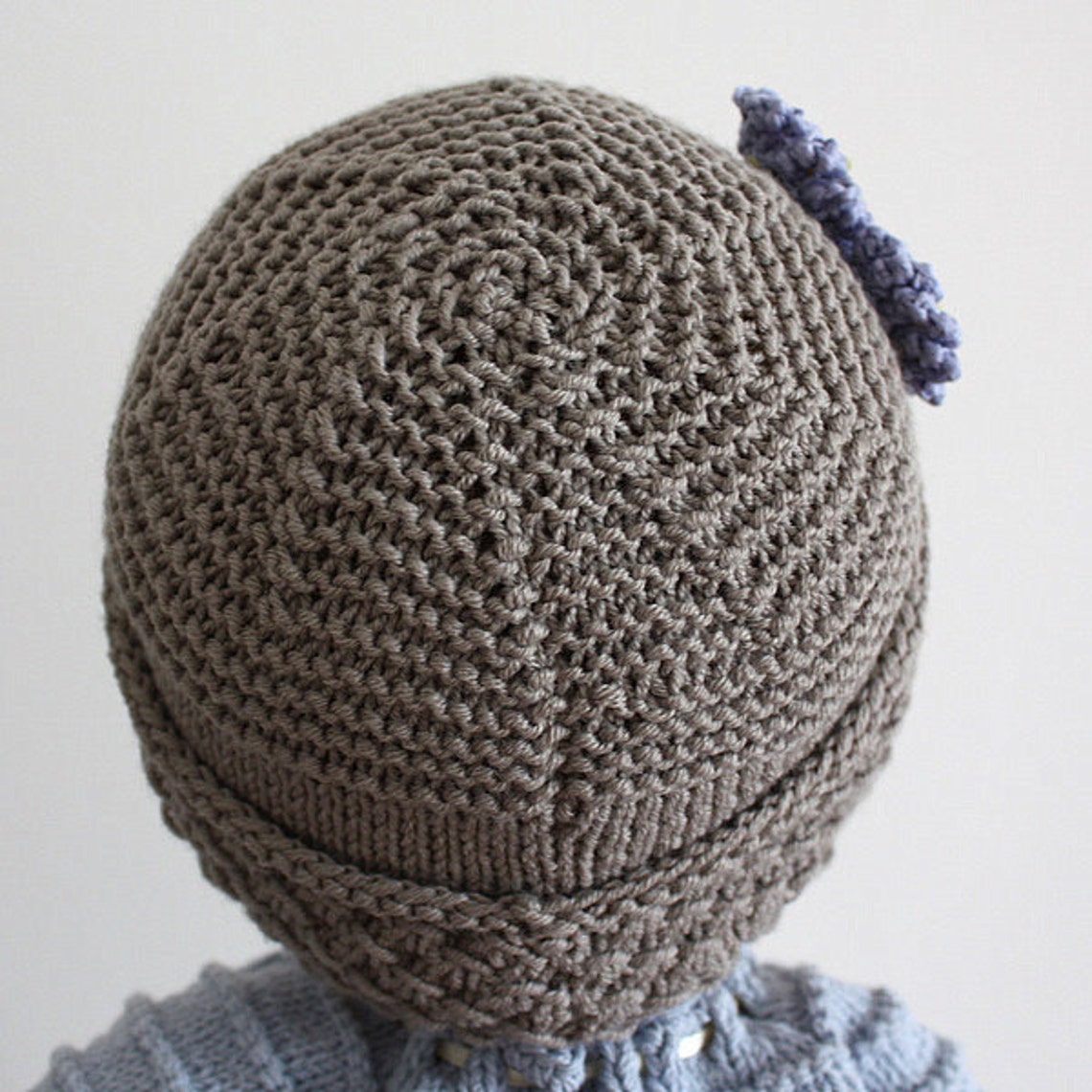 Knitting Patterns (pdf File) Forget-me-not Baby Hat (sizes 0-3/3-6/6-12 ...