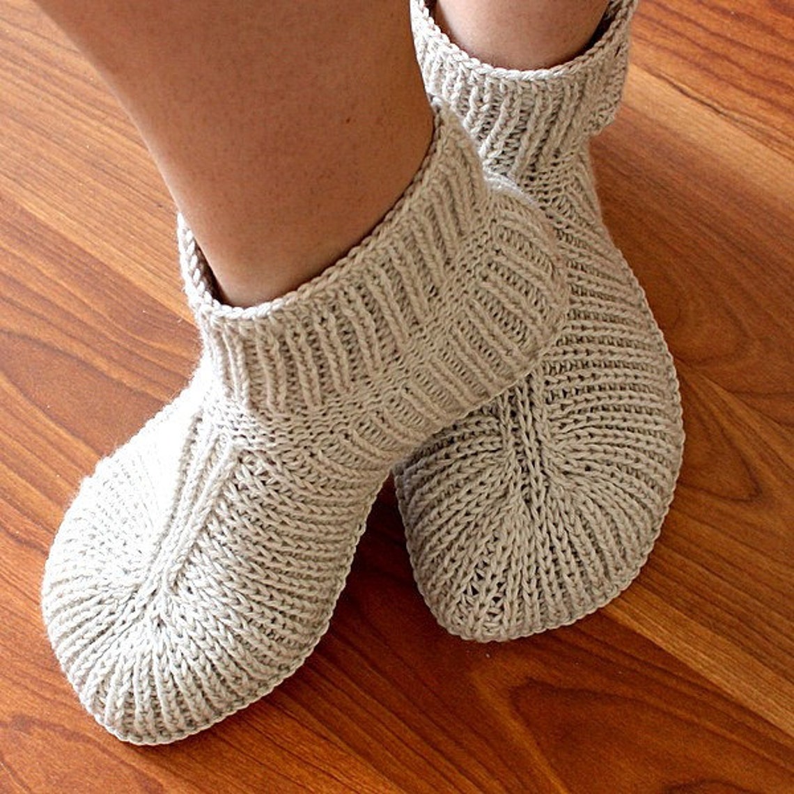 Knitting Pattern PDF File Winter Boots Ault Sizes - Etsy