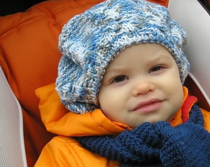 Knitting PATTERN - Baby BERET Colour Mixed (size 18 Inc and 20 Inc) - Etsy