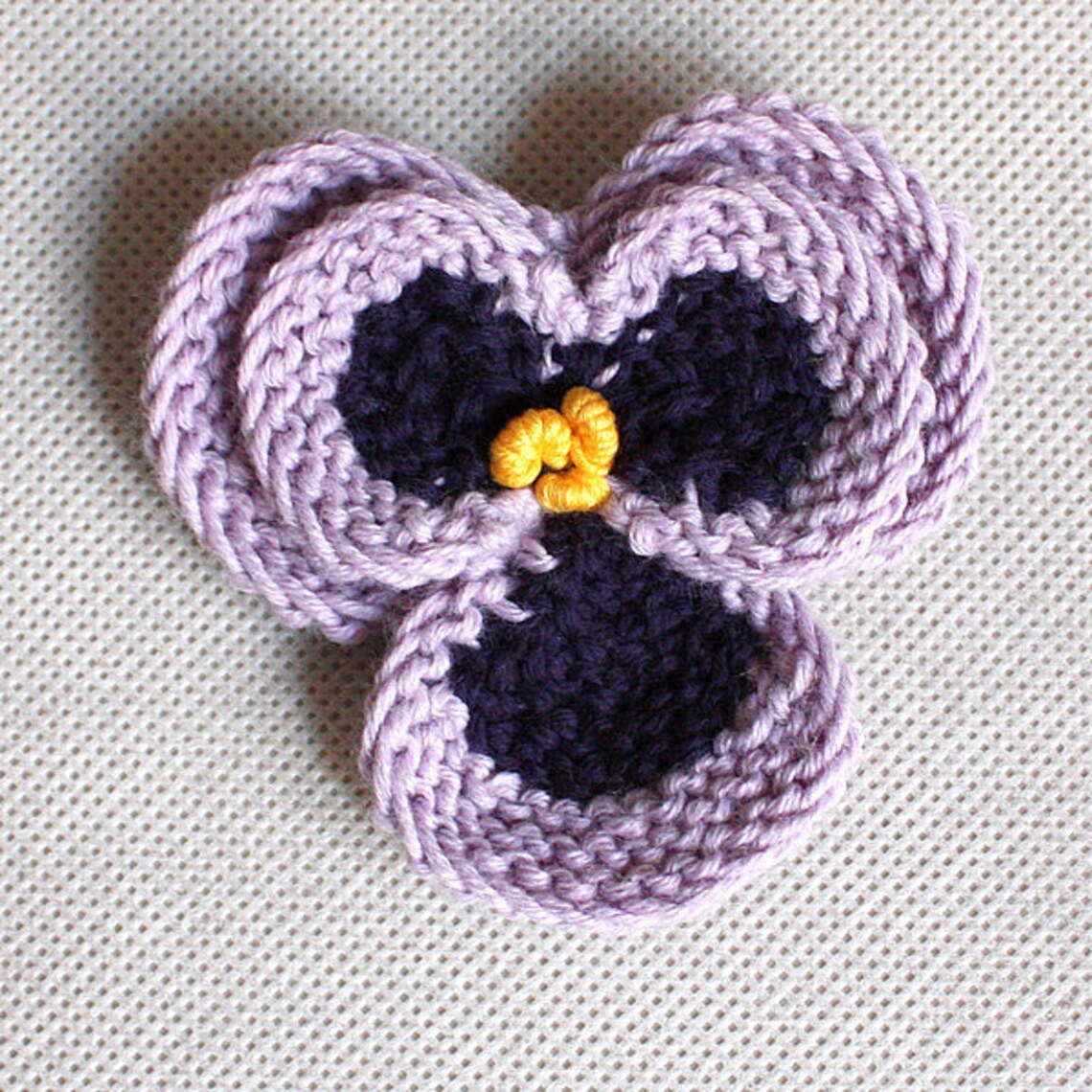 Knitting Pattern pdf File Pansy Headband - Etsy