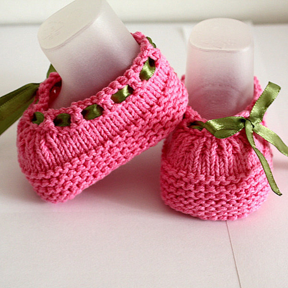 Knitting Pattern (PDF File) Baby Shoes Beatrice (sizes 0-3/3-6/6-12 ...