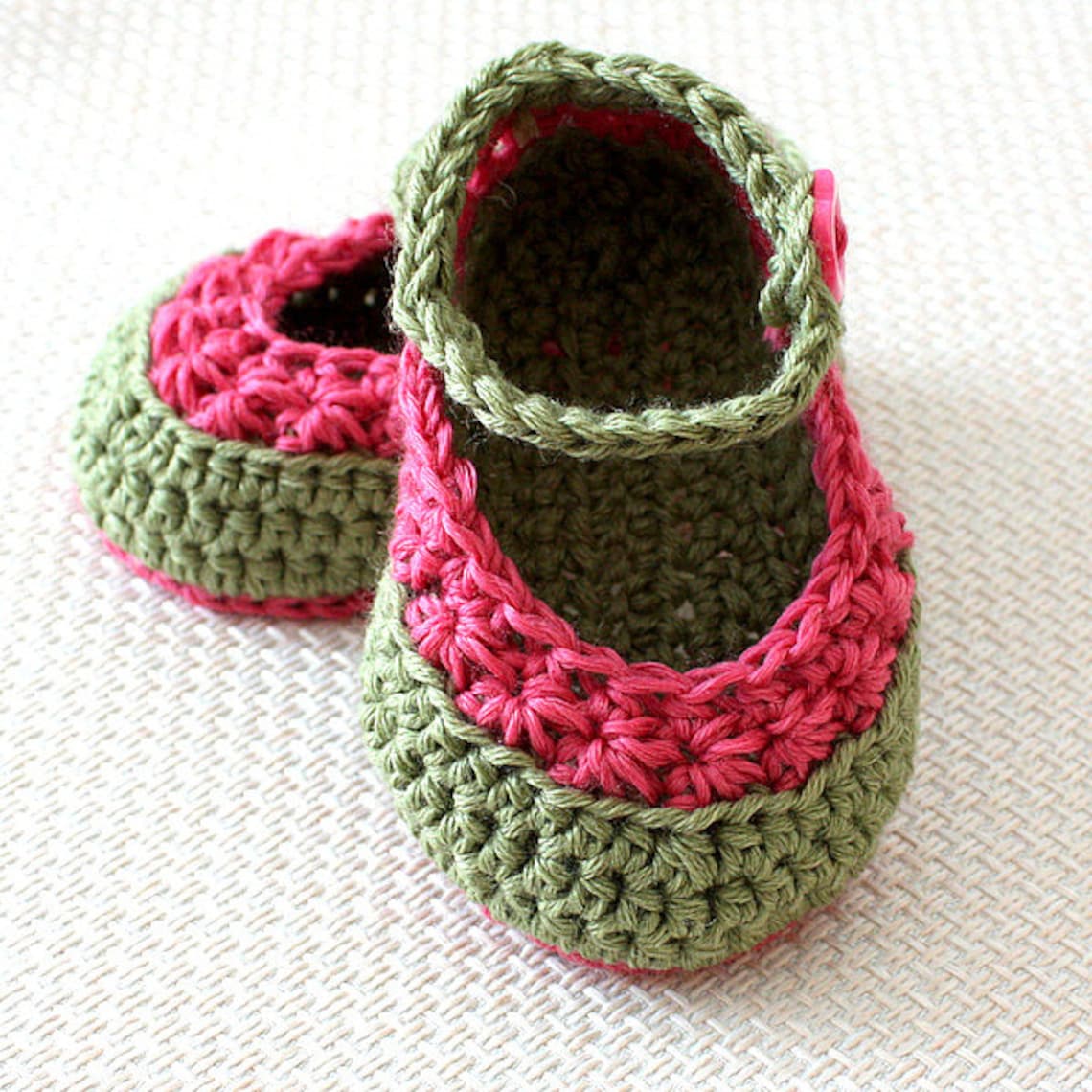PDF File- CROCHET Pattern - Baby Booties Daisy Crochet Stitch ( 0-6 /6 ...