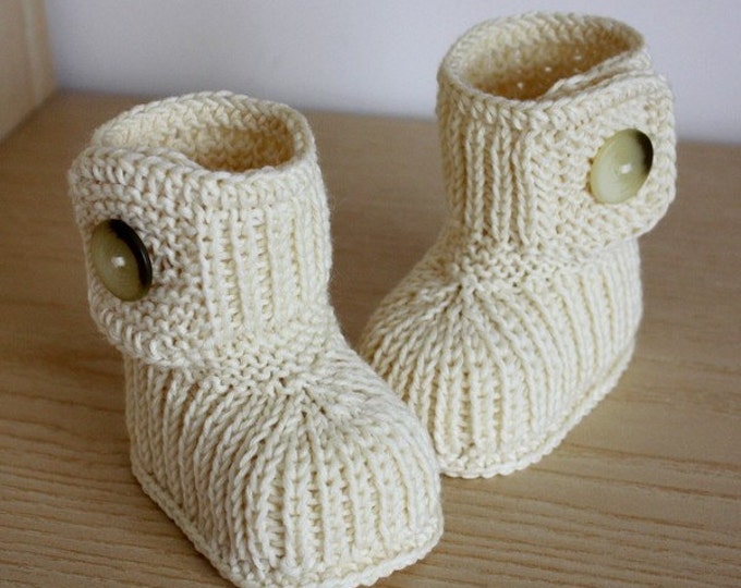 Knitting Pattern (PDF File) Winter Baby Boots (0-6/6-12 Months) - Etsy