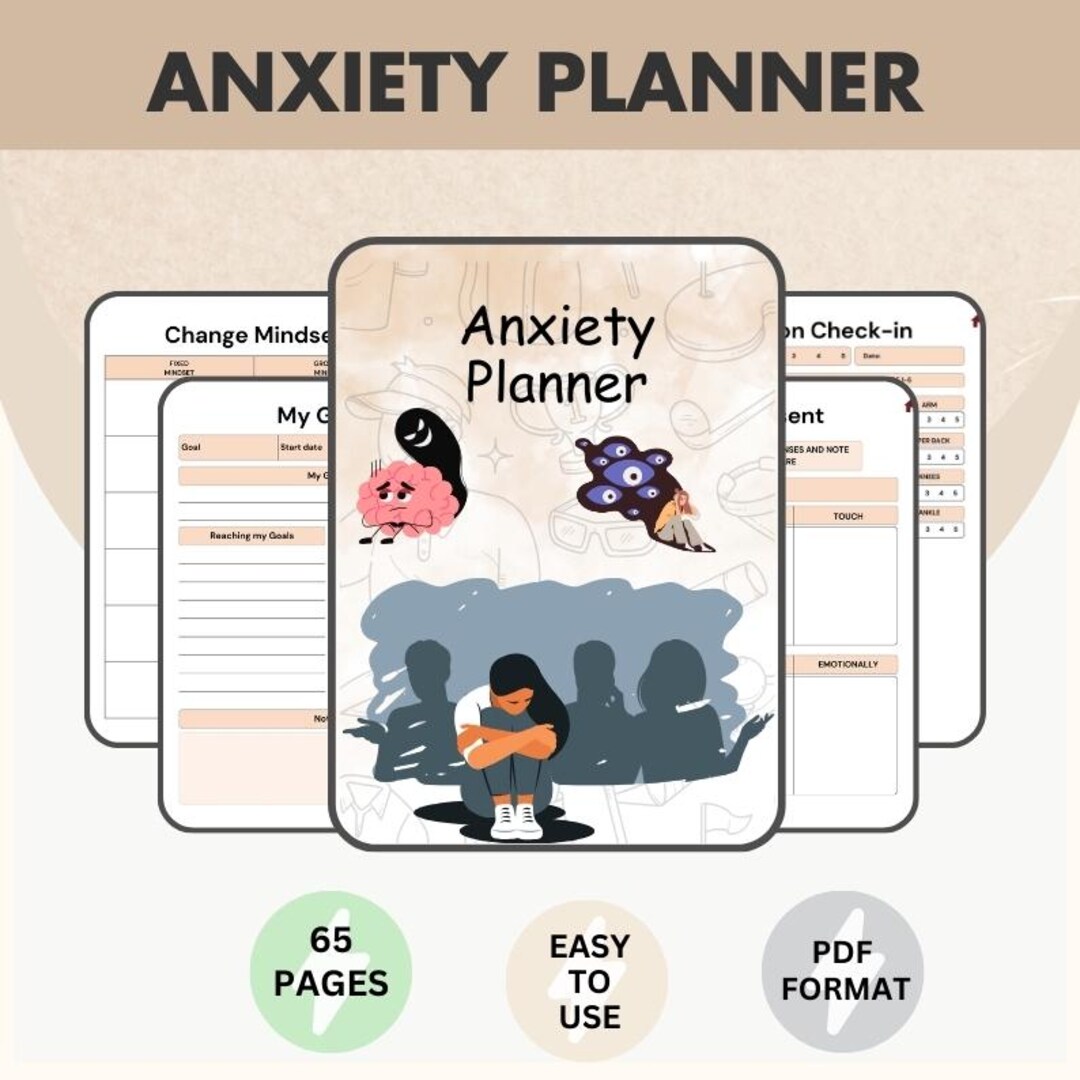Anxiety Planner / Medication / Therapy Tracker / Digital Planner ...