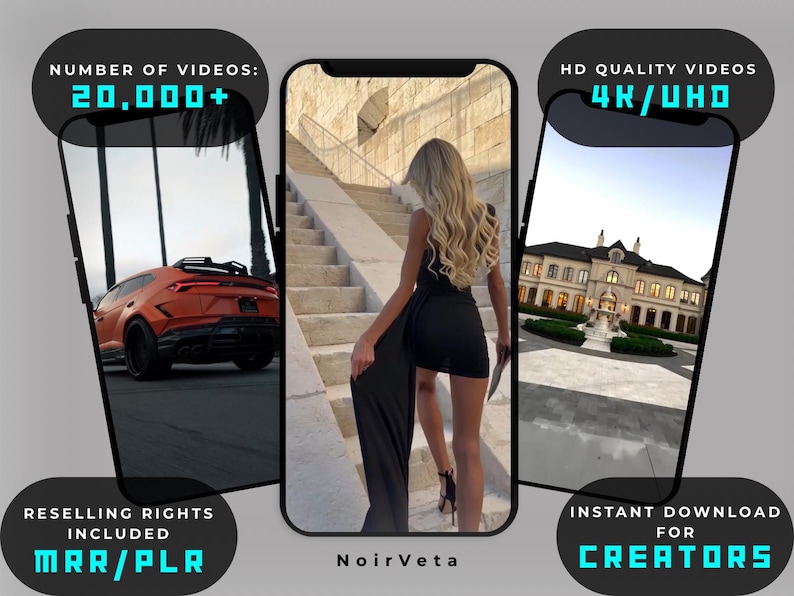 20,000+ 4K Video Clips | Luxury B-roll Bundle | PLR / Resell Rights - Etsy
