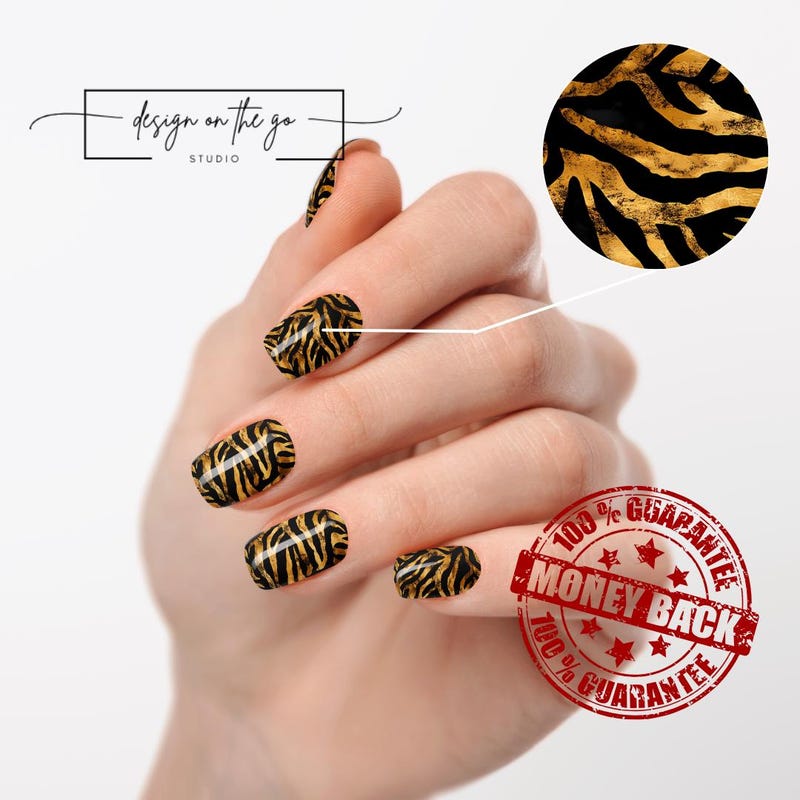 Tiger Nail Designs - Etsy