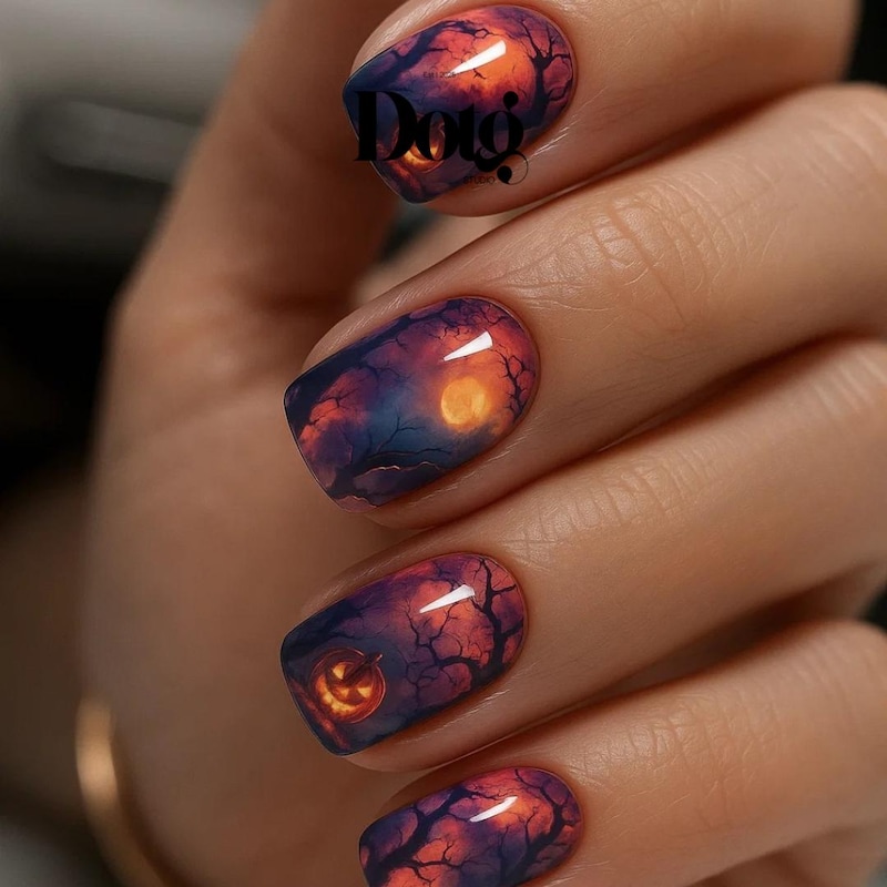 Halloween and Fall Nail Wraps - Etsy