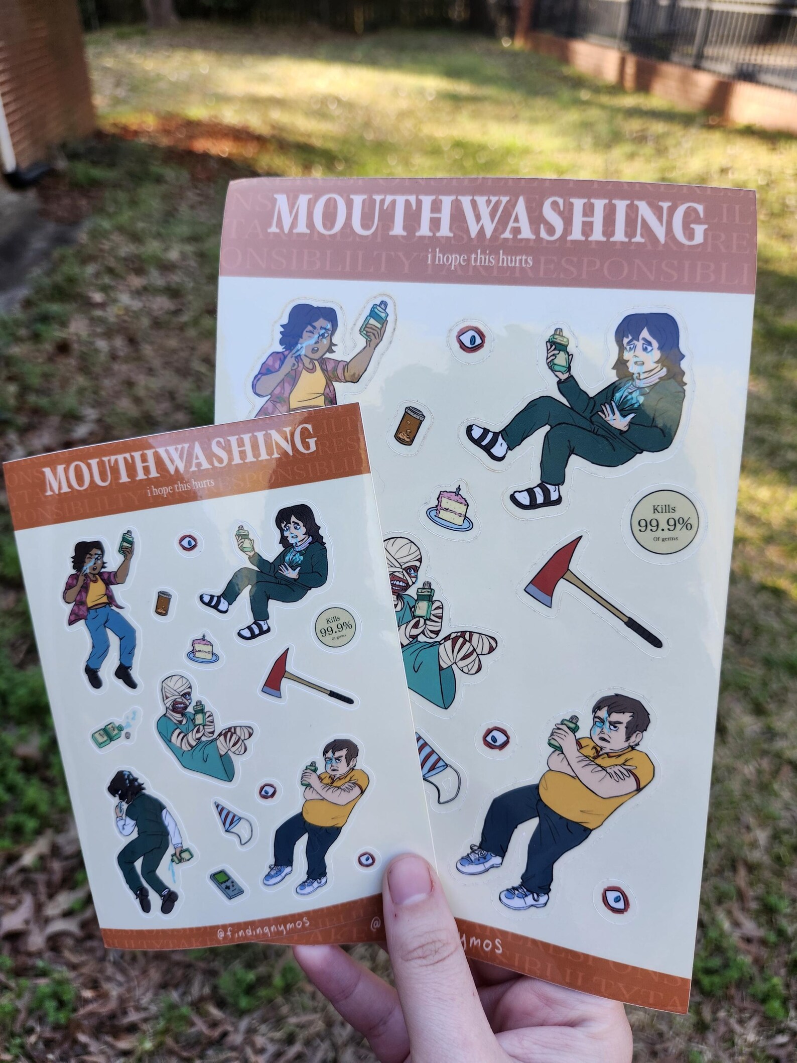 RETIRING! Mouthwashing Sticker Sheet - Etsy