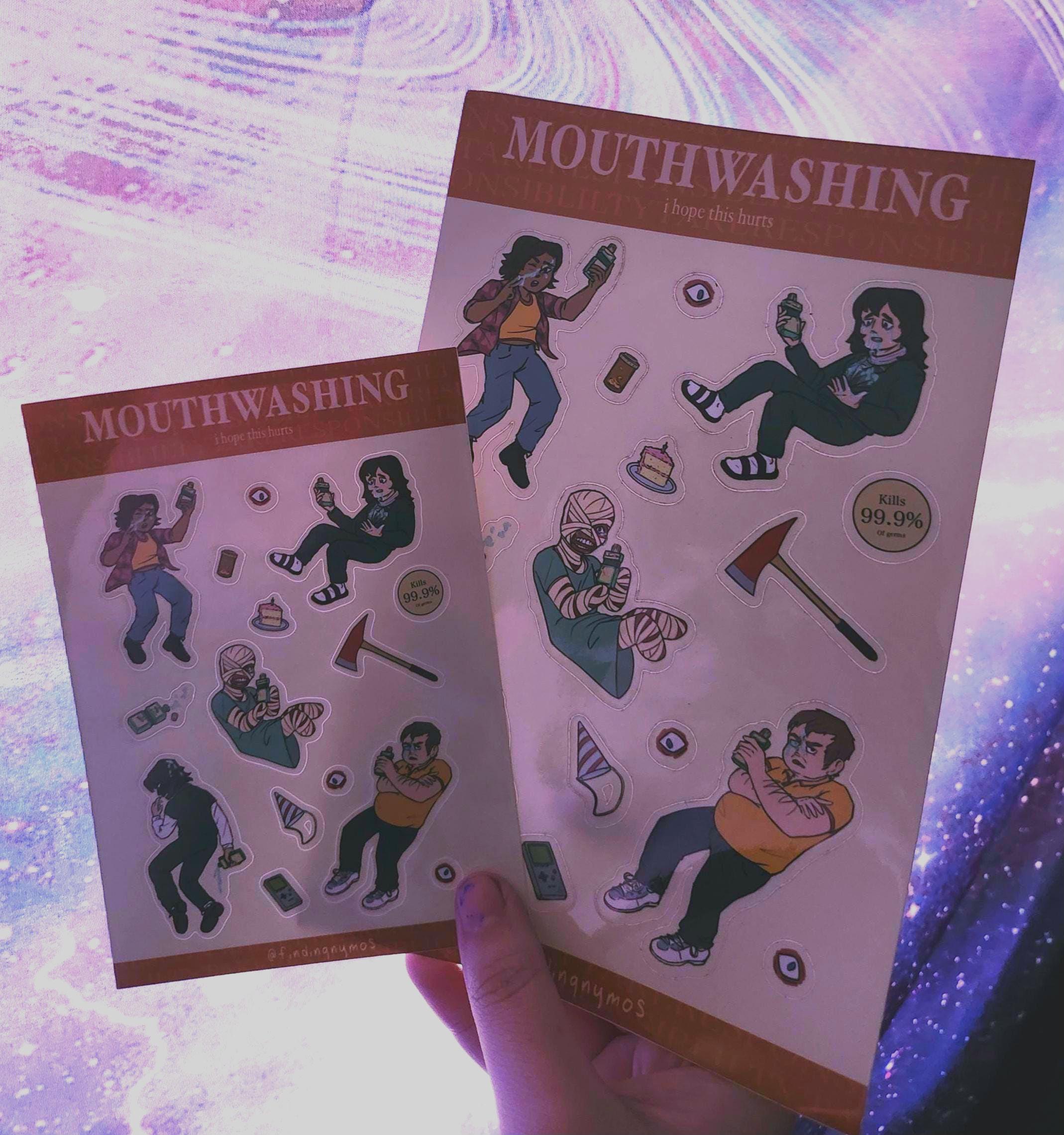 RETIRING! Mouthwashing Sticker Sheet - Etsy
