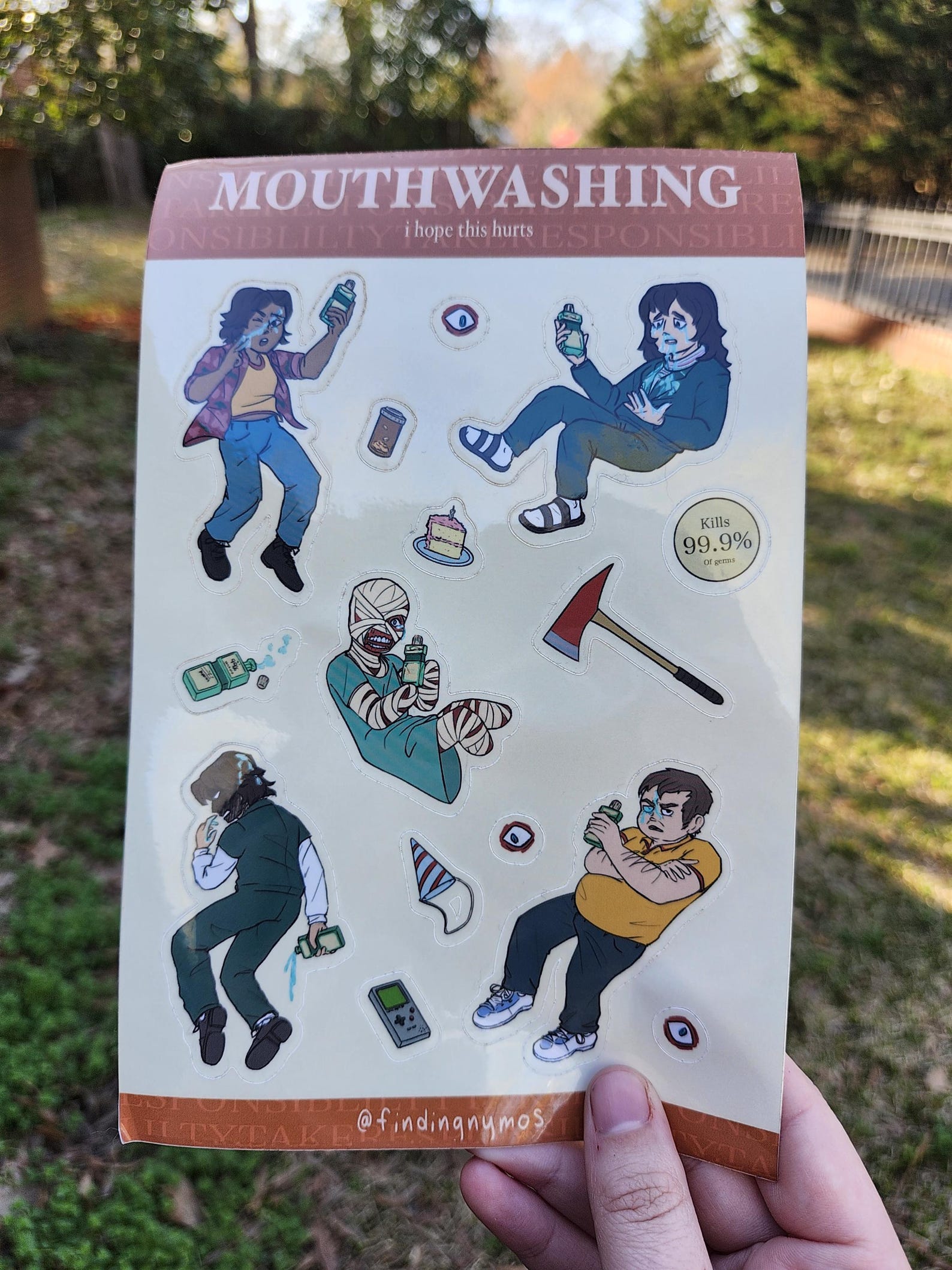 RETIRING! Mouthwashing Sticker Sheet - Etsy