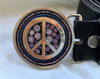 Peace Sign Belt - Etsy