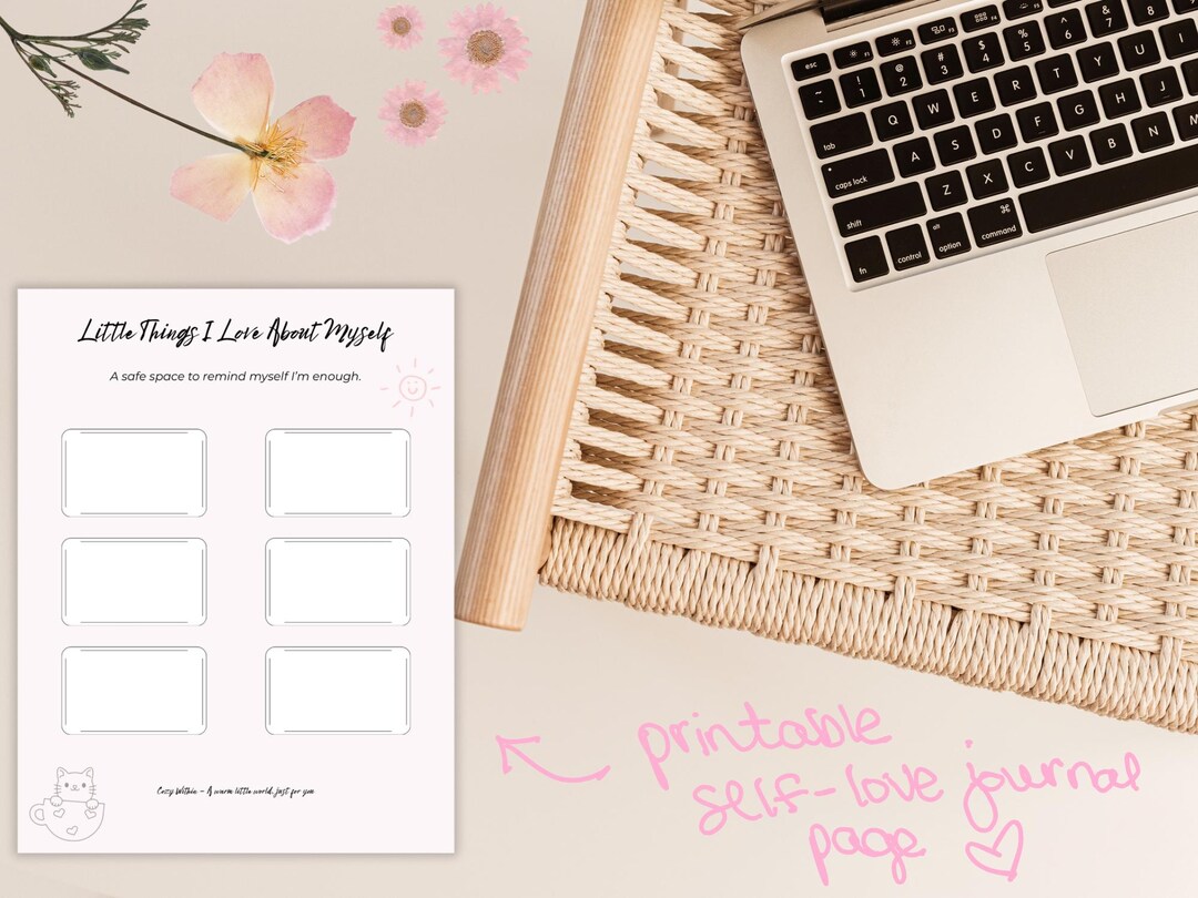 Little Things I Love About Myself — Printable Self-love Journal Page ...