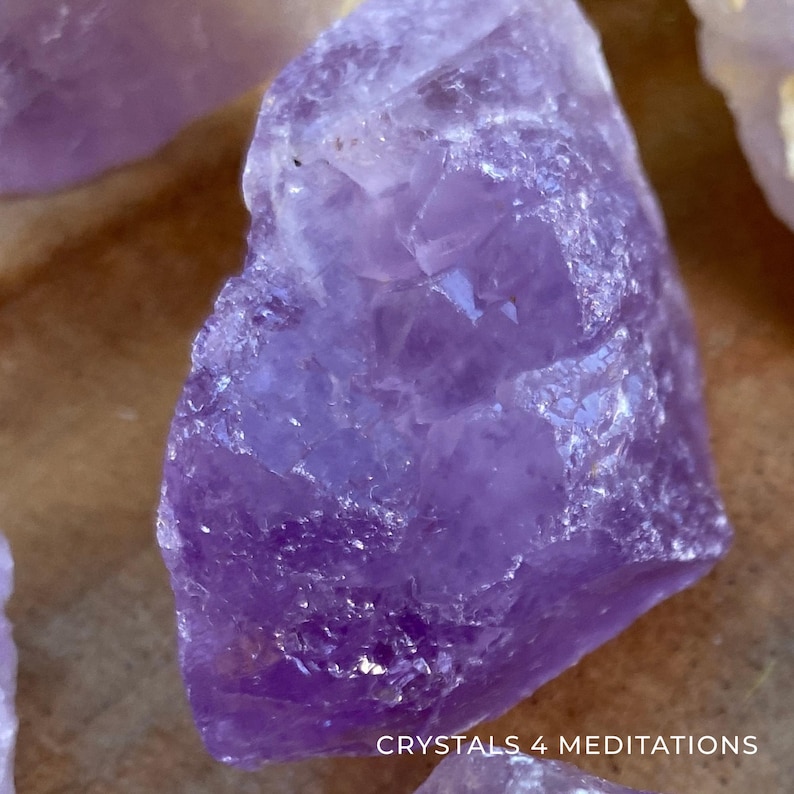 Raw Violet Amethyst Crystal – Natural Rough Amethyst Stone for Healing ...
