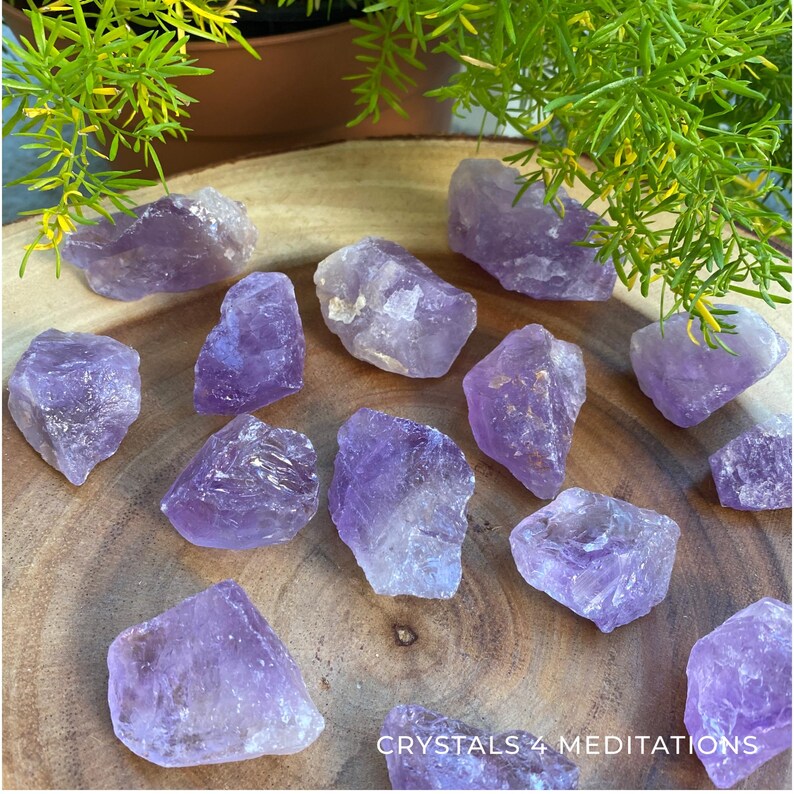 Raw Violet Amethyst Crystal – Natural Rough Amethyst Stone for Healing ...