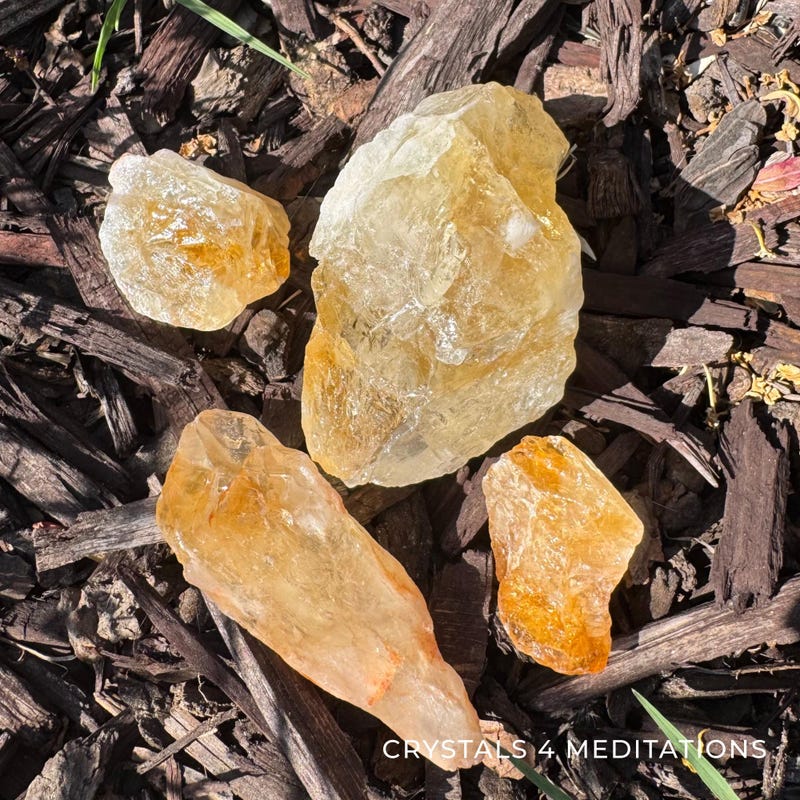 Raw Citrine Crystal - Etsy