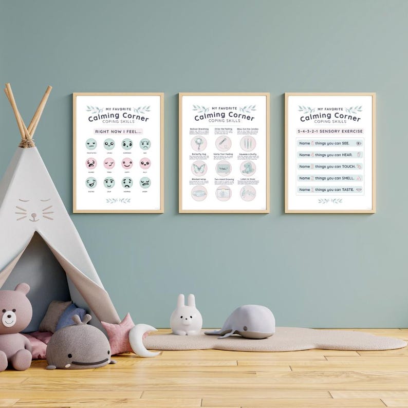 Calm Down Corner Posters (12-pack Bundle) | Coping Skills Posters ...