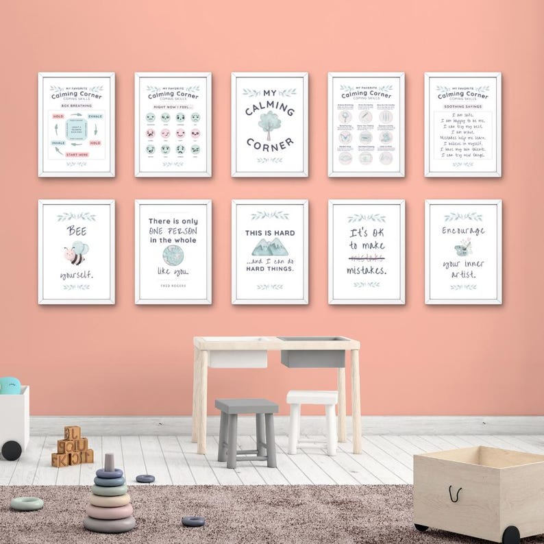 Calm Down Corner Posters (12-pack Bundle) | Coping Skills Posters ...