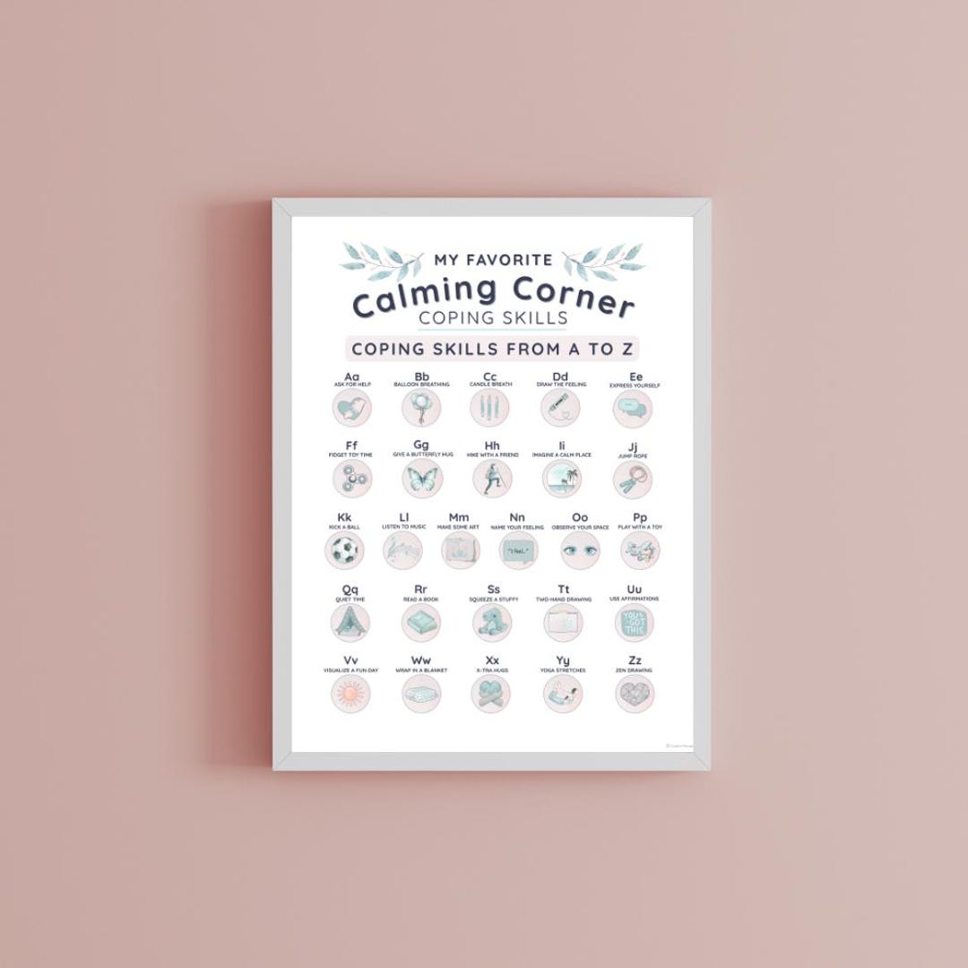 A to Z Coping Skills Poster for Kids Calm Down Corner | Classroom ...