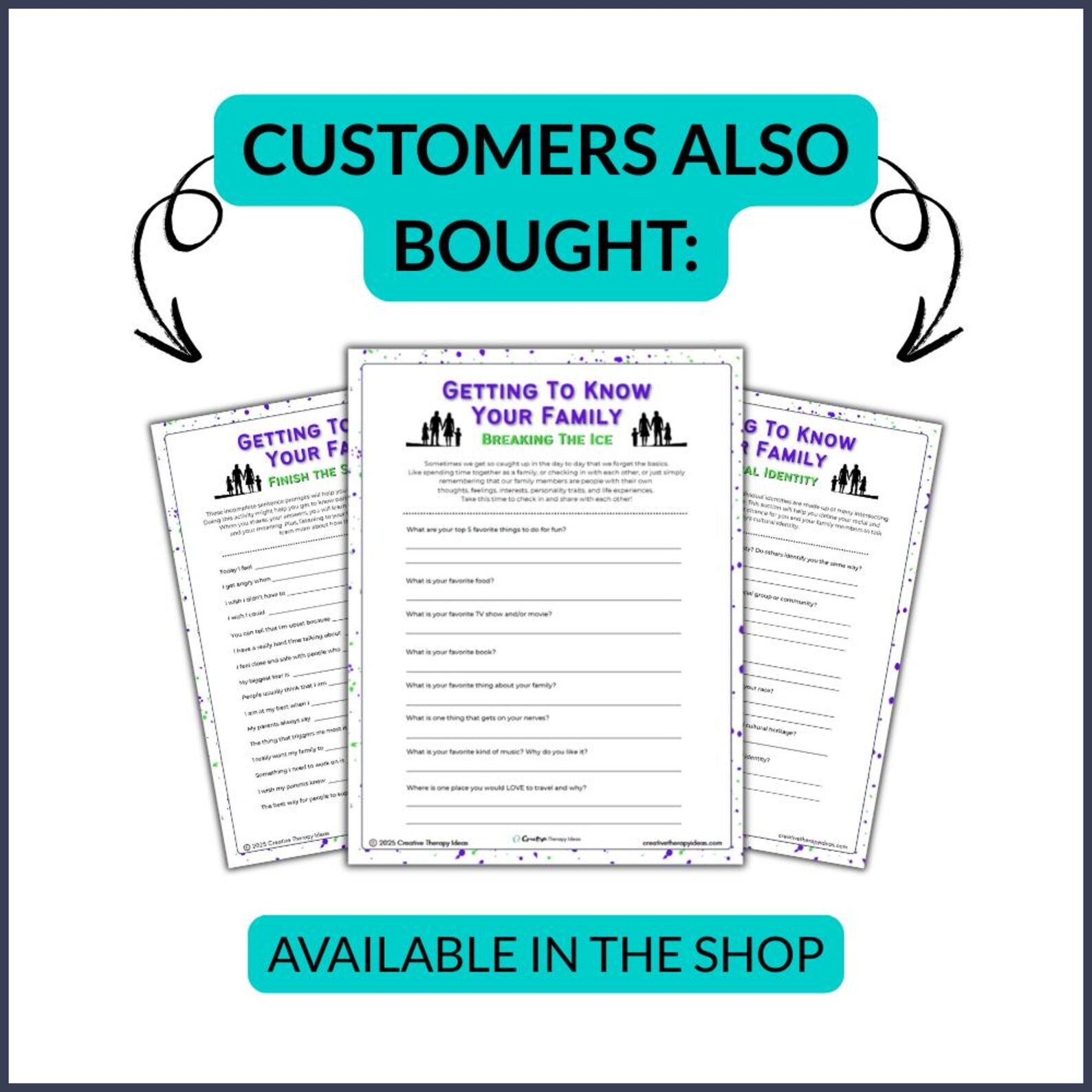 Family Therapy Worksheet | Family ID Card Activity | Family Therapy ...