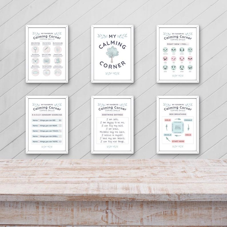 Calm Down Corner Posters (12-pack Bundle) | Coping Skills Posters ...