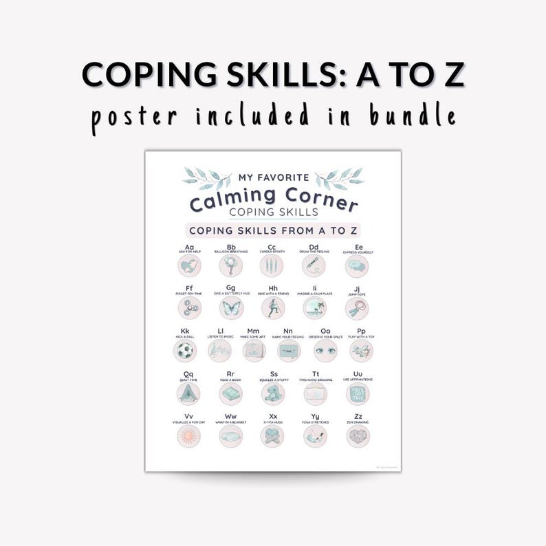 Calm Down Corner Posters, PDF Downloads, Printable Coping Skills ...