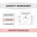 Worry Monster Art Therapy Worksheet: Anxiety Therapy Activity for Kids ...