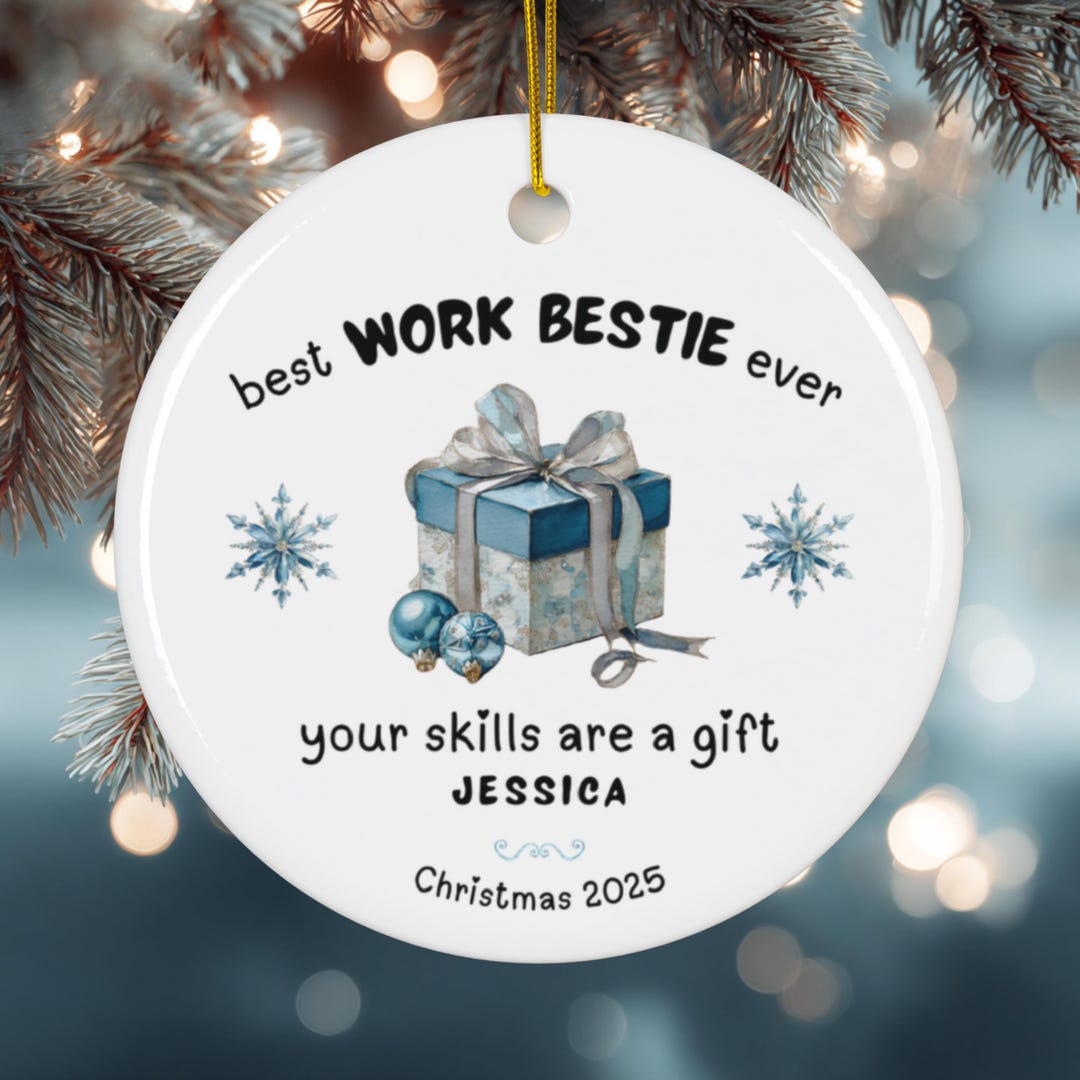 Personalized Work Bestie Gift, Keepsake for Work Friend, Coworker ...