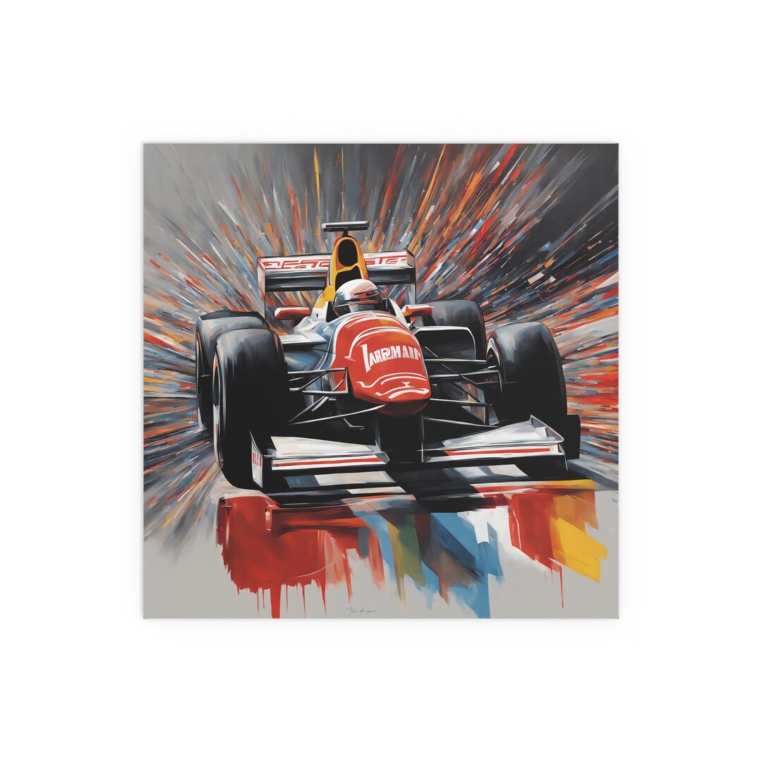 Formula One, F1 Art Poster Vibrant Wall Art Decor, Perfect for Auto ...