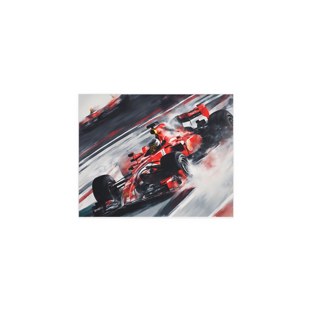 F1, Formula One, Racing Poster, Art Print for Car Enthusiasts, Indoor ...