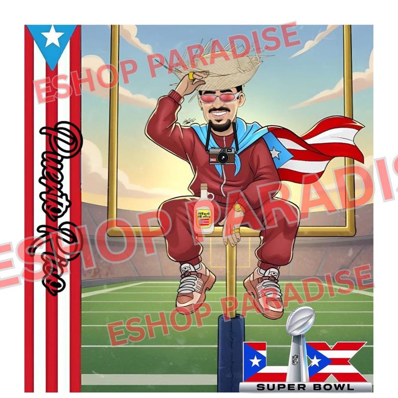 Kids Bad Bunny Superbowl - Etsy