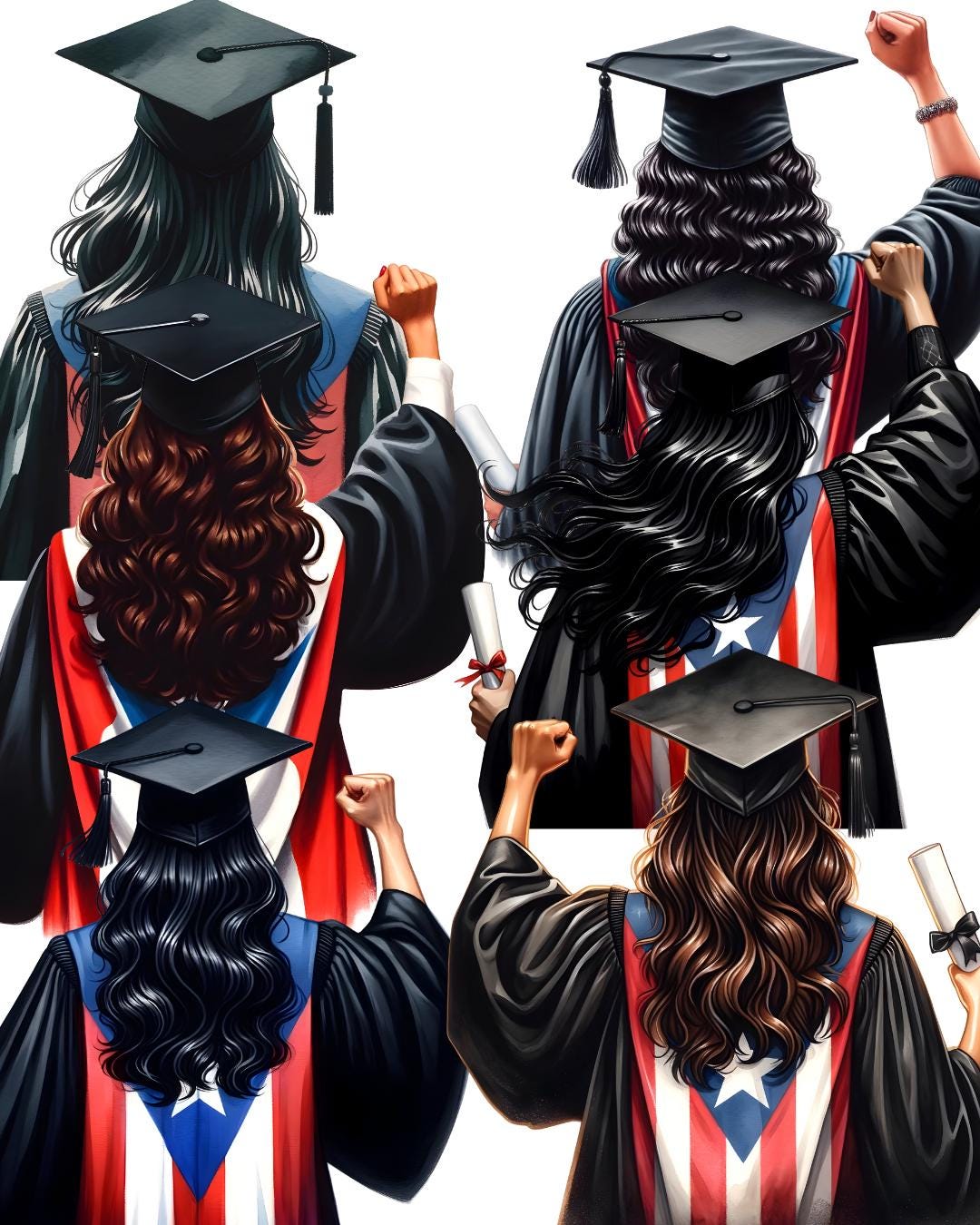 8 Puerto Rican Graduates Files - Etsy