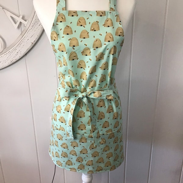 Mint Green Apron - Etsy