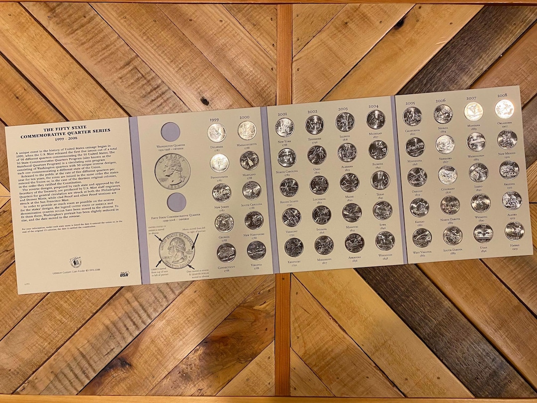 U.S. 50 State Quarters Collection: COMPLETE COIN SET in Gently Used ...