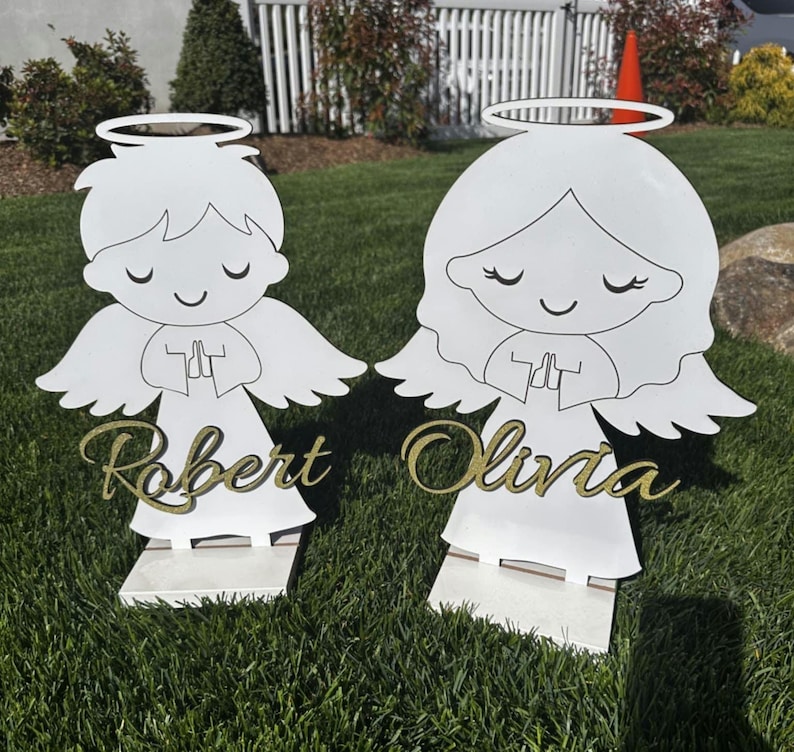 Custom Laser Cut Angel Centerpiece: Communion, Baptism, Party Decor - Etsy