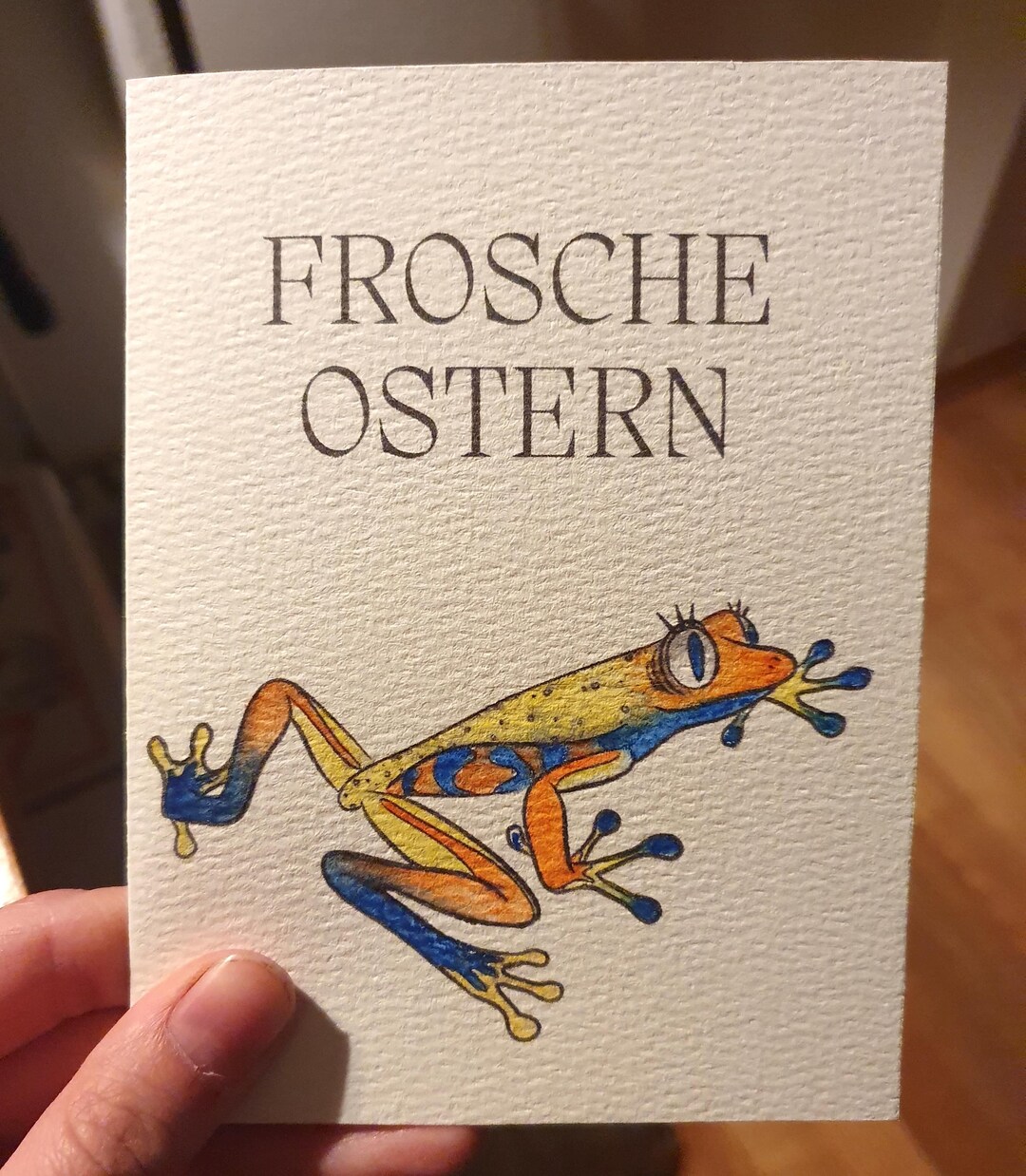 Adorable & Fun Frog Easter Cards – Digital and Hand-painted Options! - Etsy