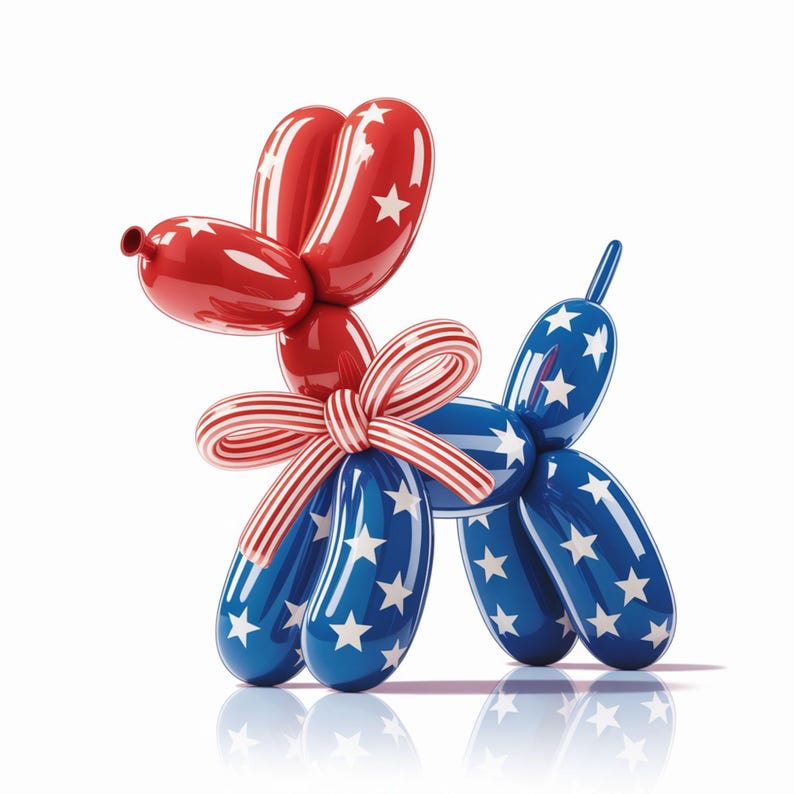 Coquette 4th of July Png,4th Balloon Dog,america Png,american Girly Png ...