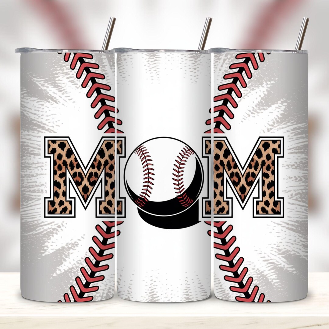 Baseball Mom Tumbler Wrap 20oz Skinny Tumbler Sublimation Design ...