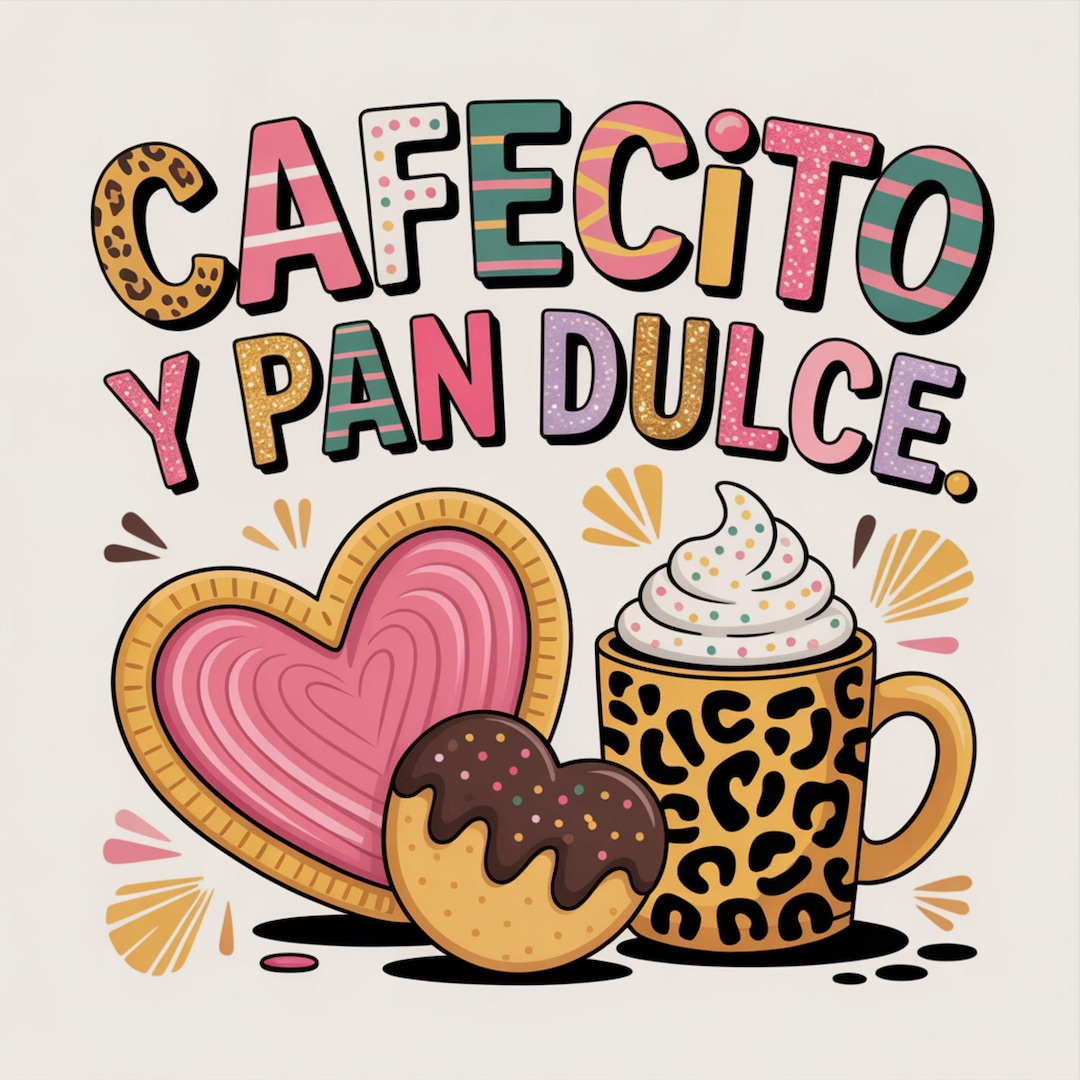 Cafecito Y Pan Dulce PNG, Frida Khalo Sublimation, Sublimation Designs ...