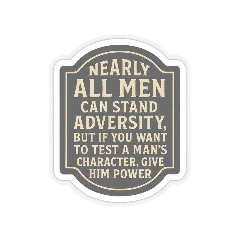 Masculine Inspirational Quote Kiss-cut Stickers, Motivational Sticker ...