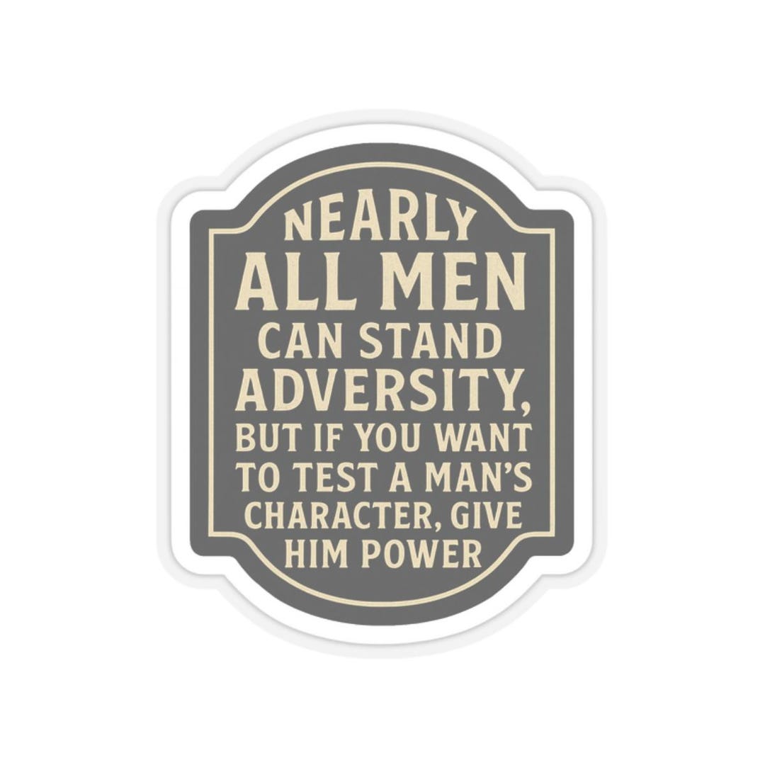 Masculine Inspirational Quote Kiss-cut Stickers, Motivational Sticker ...