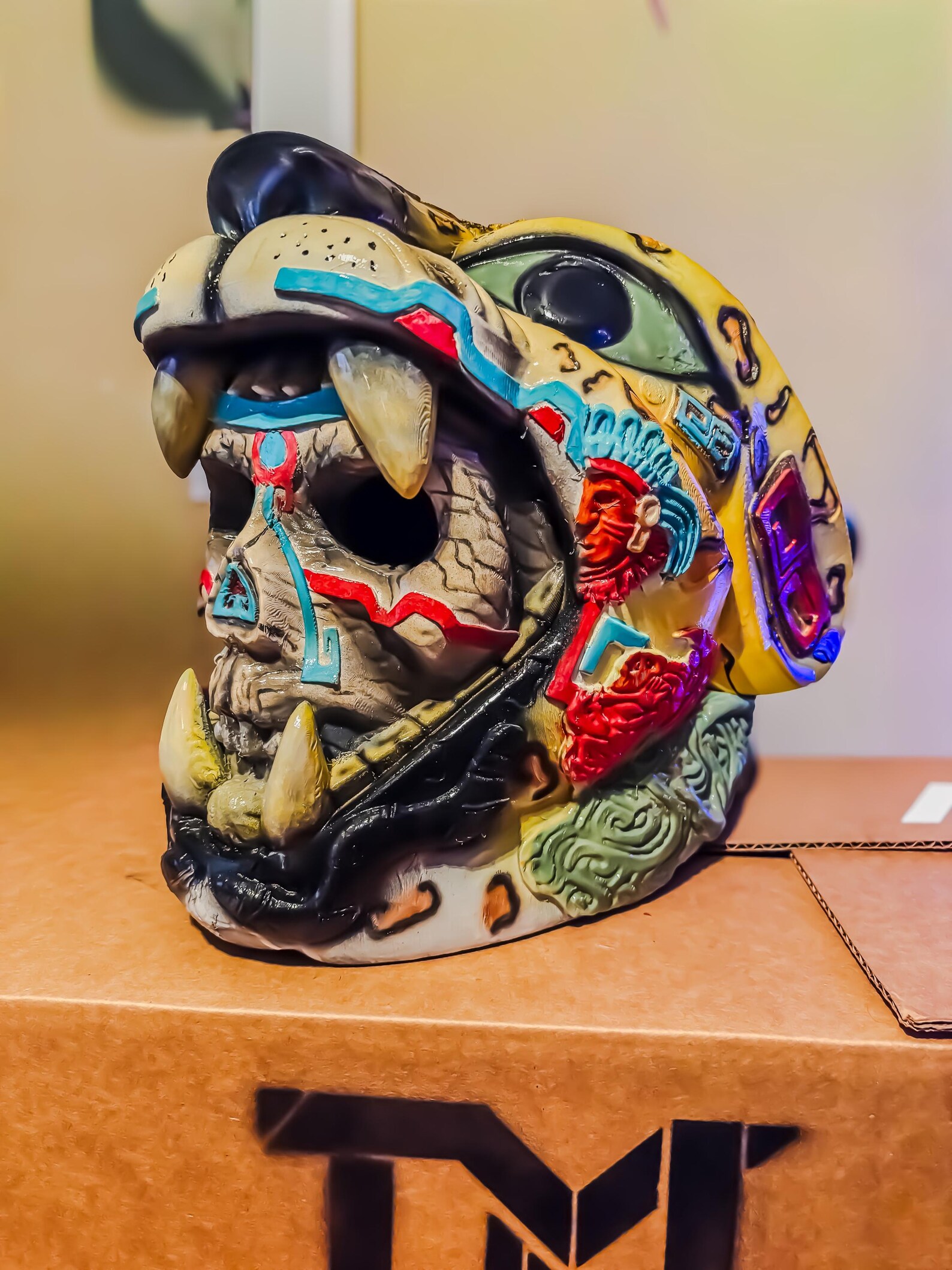 Aztec Jaguar Warrior Helmet – Custom Painted Cosplay Headpiece - Etsy