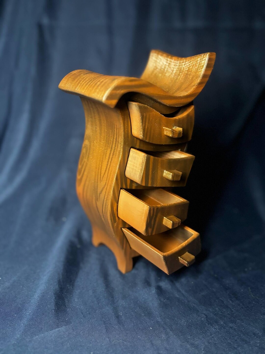 Miniature Twisted Dali-style Cabinet – Surrealist 3D Art Piece - Etsy