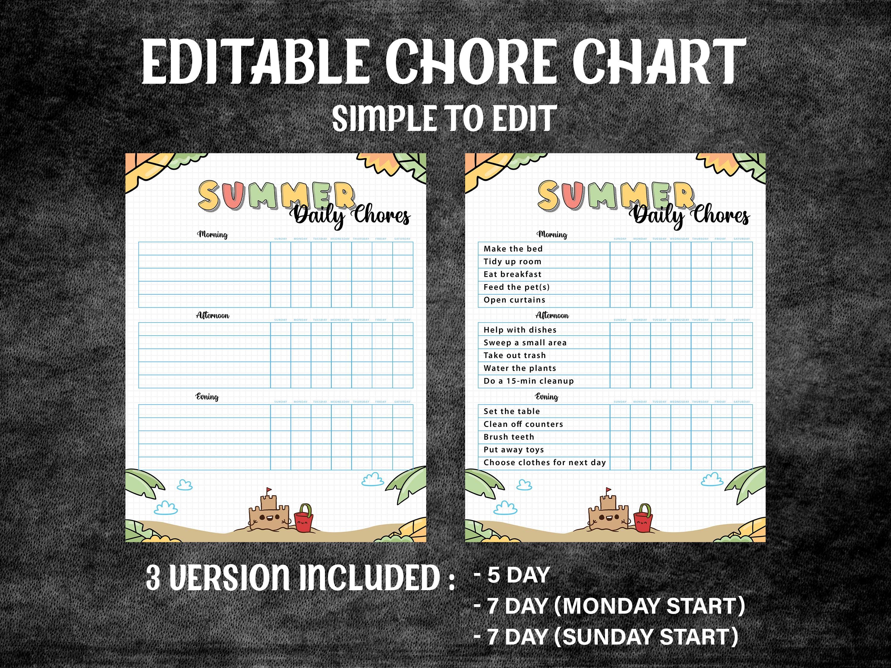 Printable Editable SUMMER 2025 Planner Bundle | Summer Calendar and ...