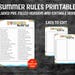 Printable Editable SUMMER 2025 Planner Bundle | Summer Calendar and ...