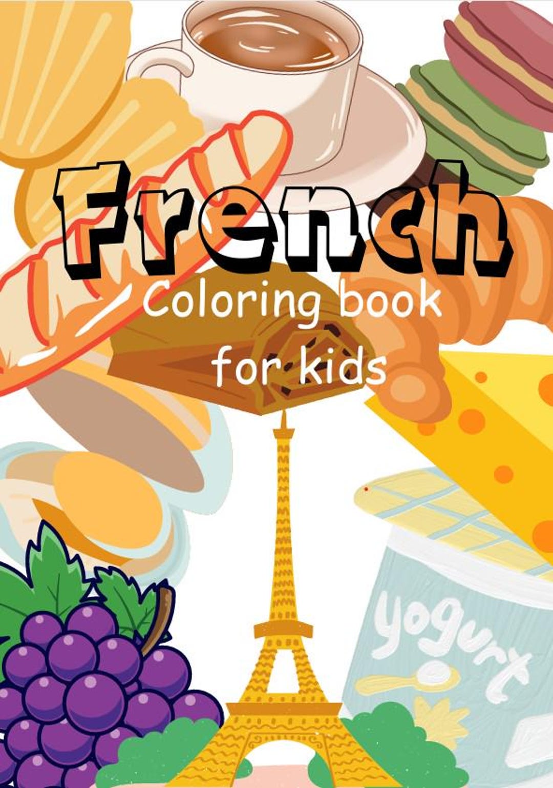 French Alphabet Coloring Book - Etsy