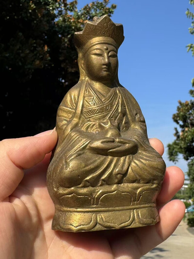 Copper Ksitigarbha Bodhisattva Standing Posture Dizang Pusa Copper ...