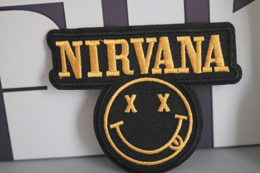 NIRVANA Patch, Rock Patch, Music Patch, Iron on Patch, Embroidered ...