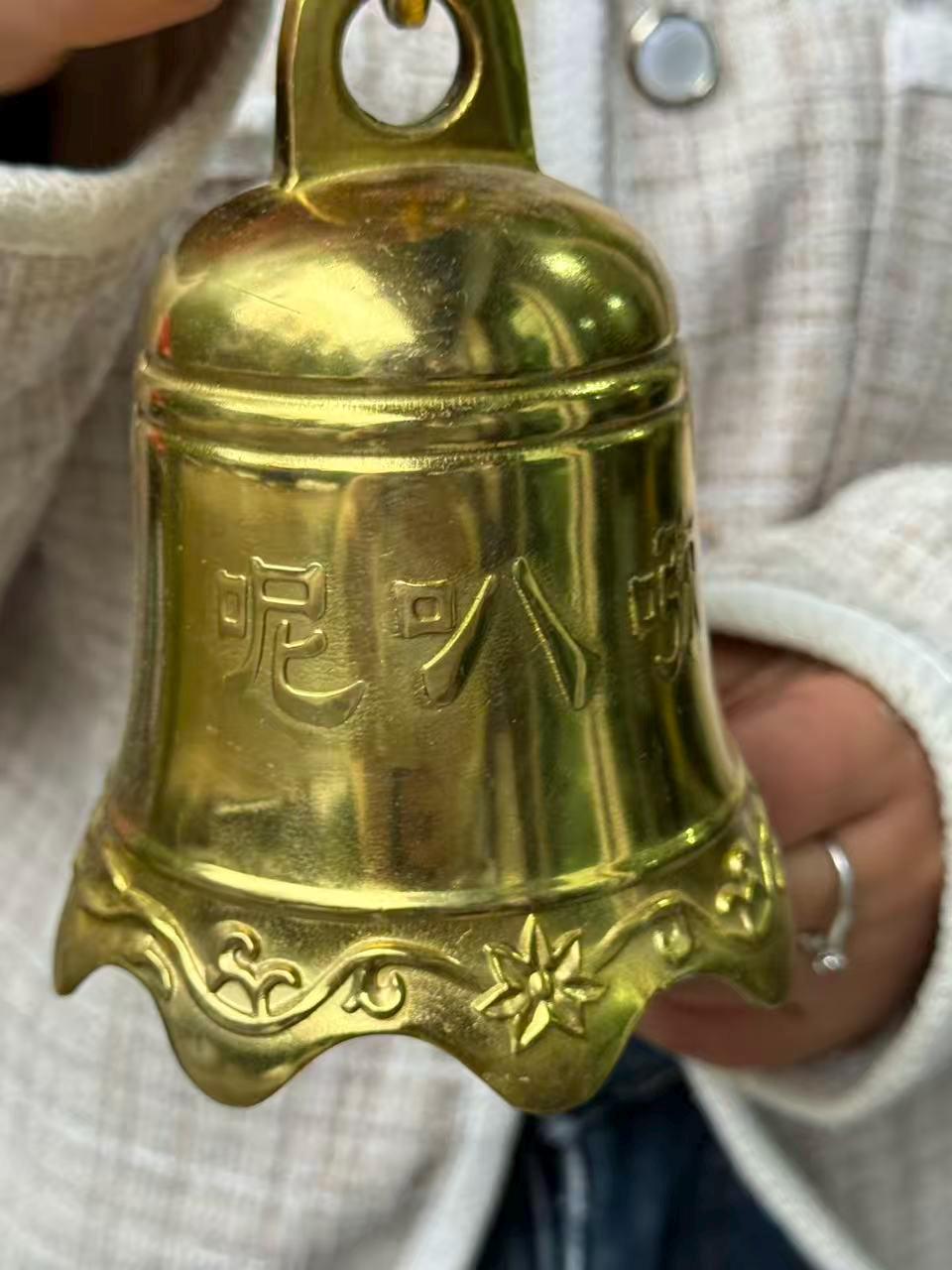 Tibetan Brass Temple Buddha Bell Chung, Nepal Bell Blessing, Feng Shui ...