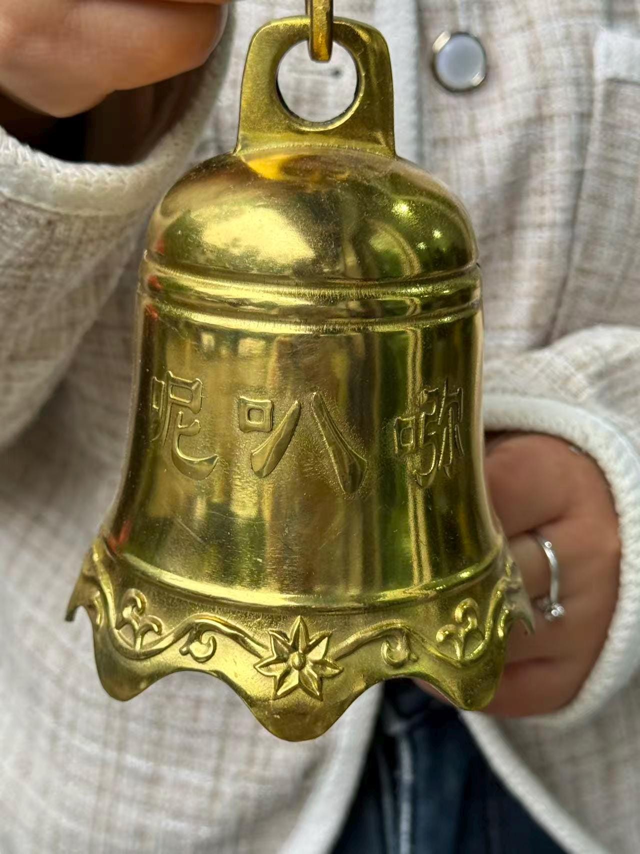 Tibetan Brass Temple Buddha Bell Chung, Nepal Bell Blessing, Feng Shui ...