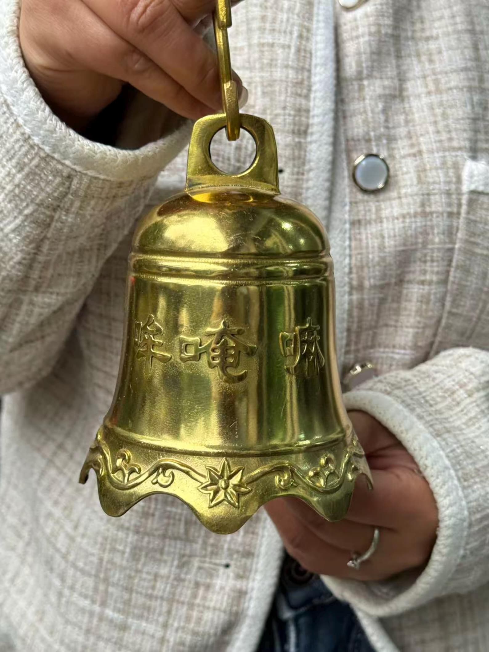 Tibetan Brass Temple Buddha Bell Chung, Nepal Bell Blessing, Feng Shui ...